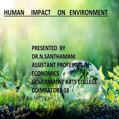 Human impact on environment