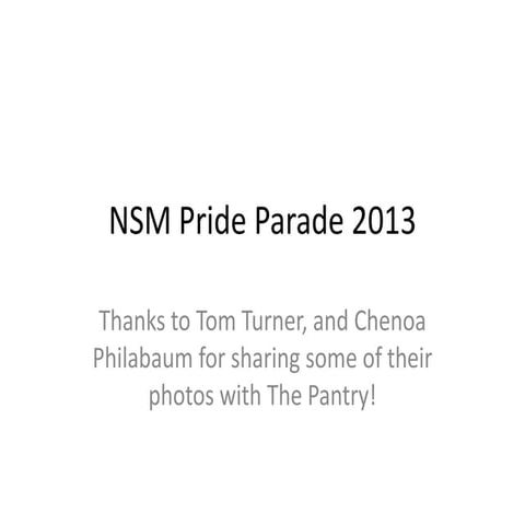 NSM pride parade 2013 | PPTX