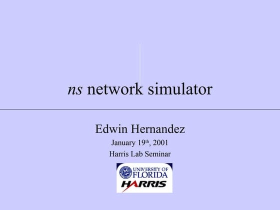 Ns 2 Network Simulator An Introduction | PPT | Computer Networking | Computing