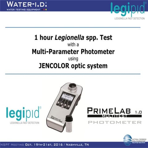Nspf 2016 Water-id -Biotica presentation | PDF