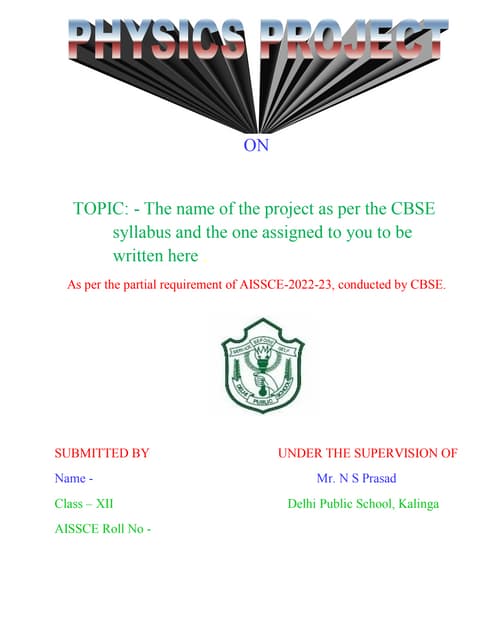 NSP Sample Project Report pdf nsp-sample-project-report-pdf