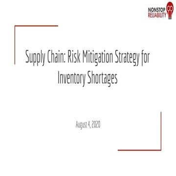 2020 Risk Mitigation Strategies For Inventory Shortages | Supply Chain ...