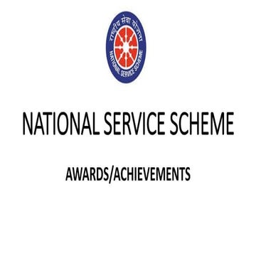 national service scheme award achievements | PPT