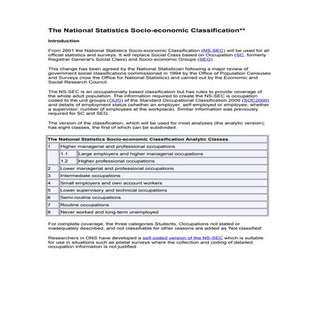 Nssecdetails (1) | PDF