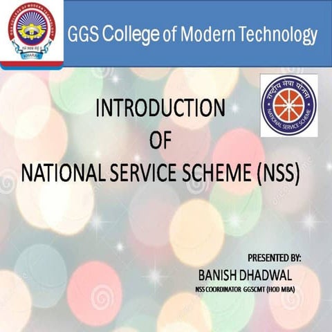 Nss introduction ggscmt | PPT