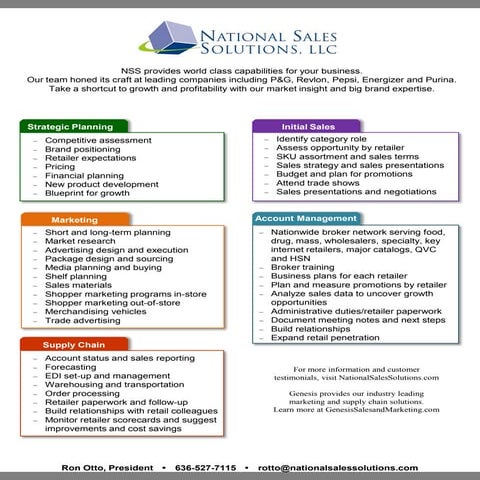 Nss List Of Services | PDF