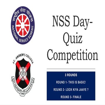 NSS Quiz.pptx by students for vtu 2022 scheme | PPTX