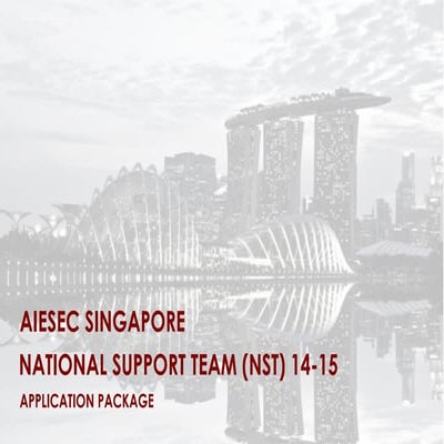 1415 | Singapore | AIESEC NST Application Package | PDF