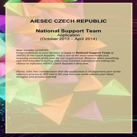 Nst applications | PDF