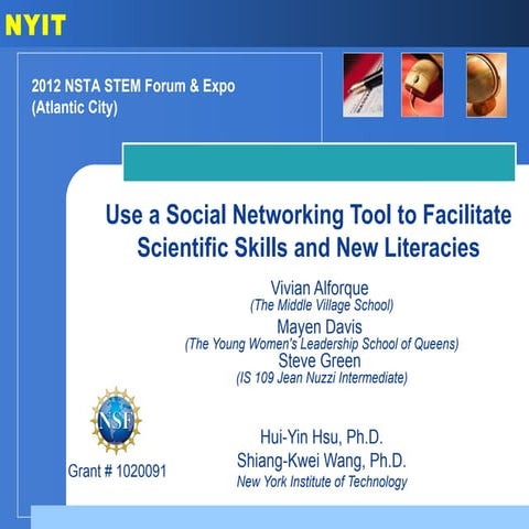 Use a Social Networking Tool to Facilitate Scientific Skills and New ...