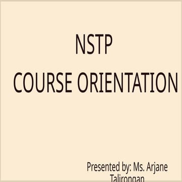 NSTP-1-Course-Orientation.pptxuuuuuuujjn | PPTX