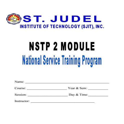NSTP-MODULES (1).pdf- joselito rapsingss | PDF