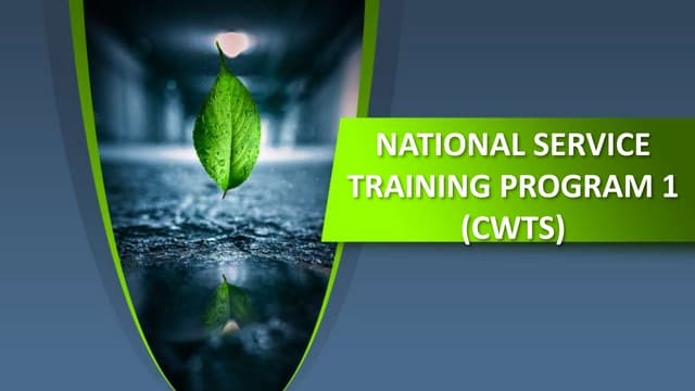 NSTP 2 CIVIC WELFARE TRAINING SERVICE MODULE | PDF
