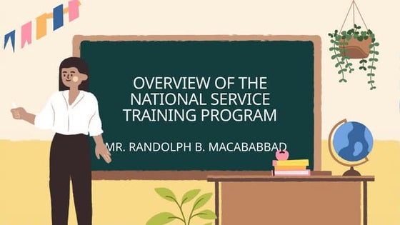 NATIONAL SERVICE TRAINING PROGRAM 1 LEGAL BASIS.pptx | Graduation ...