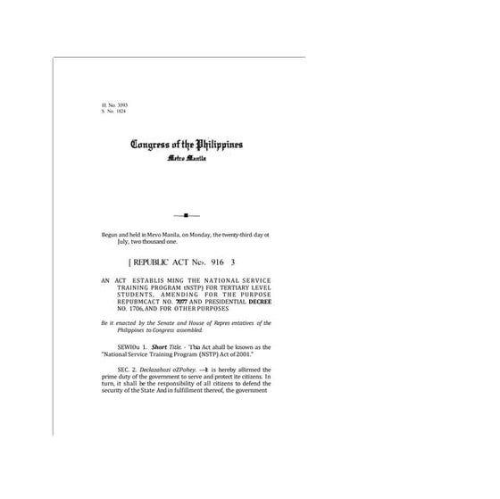 NSTP LAW | PDF