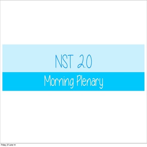 NST Summit Morning Plenary | PPT