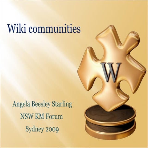 Wikia and Wikipedia by Angela Beesley | PPT