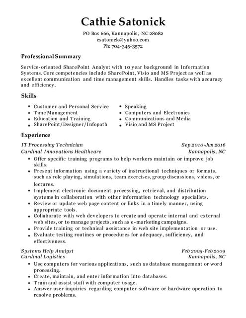 Cox Resume | DOC