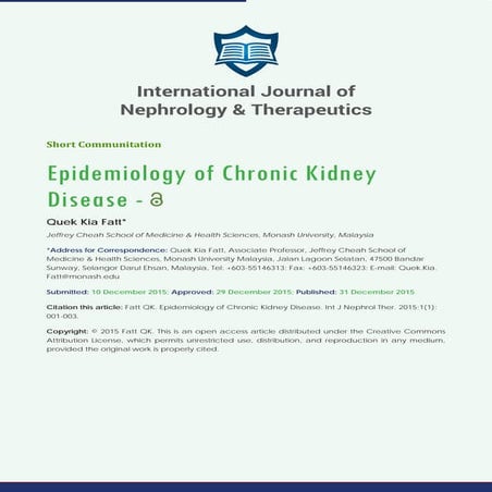 International Journal of Nephrology & Therapeutics | PDF