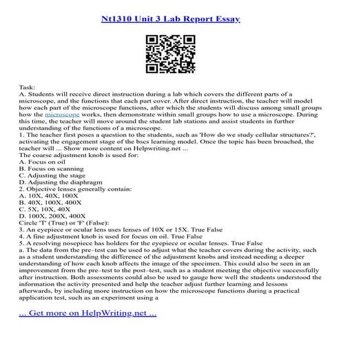 Nt1310 Unit 3 Lab Report Essay | PDF