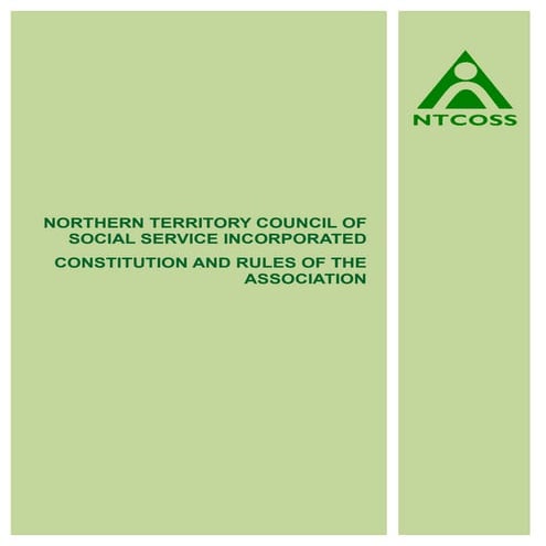 Ntcoss constitution july 2014 | PDF