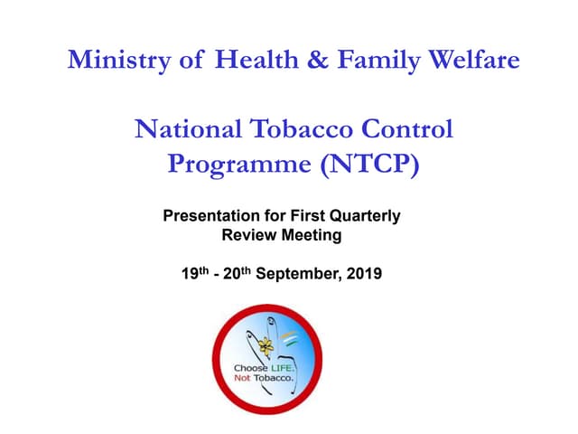 National tobacco control program (ntcp) in india | PDF
