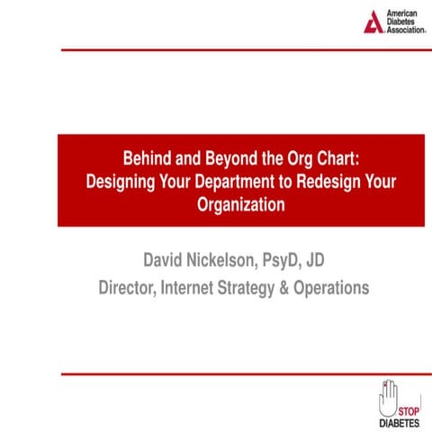 Behind and Beyond the Org Chart: Designing Your Department to Redesign ...