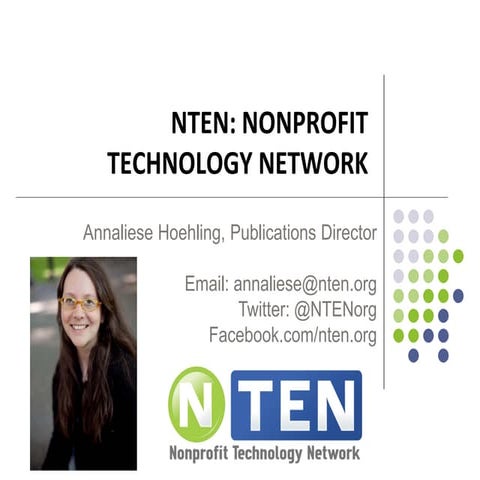 NTEN - Technology Resources for Nonprofits Webinar 012413 | PDF | Web ...