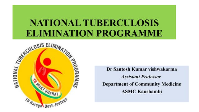 NATIONAL TUBERCULOSIS TB CONTROL PROGRAM | PPTX