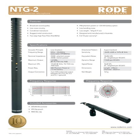 Rode NTG-2 | PDF