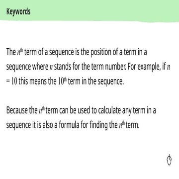 Nth term sequences of polynomials with details | PPTX