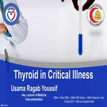 Thyroid and Critical Illness - NTI | PPTX