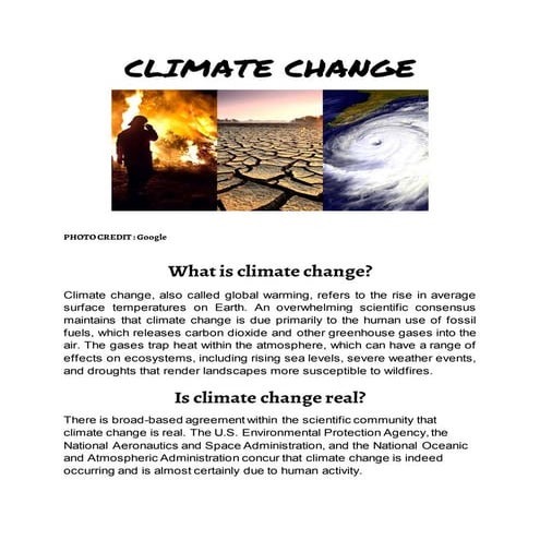 Climate change | PDF