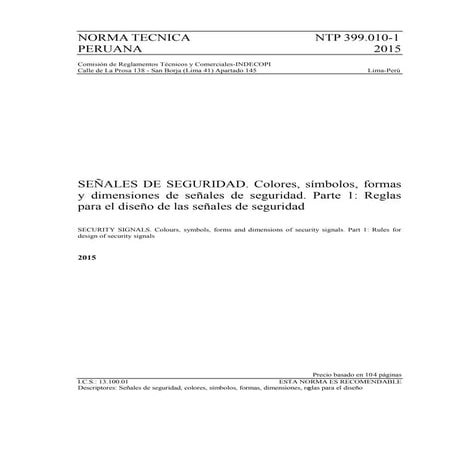 Señales seguridad anexo 1-ntp 399.010-1 | PDF