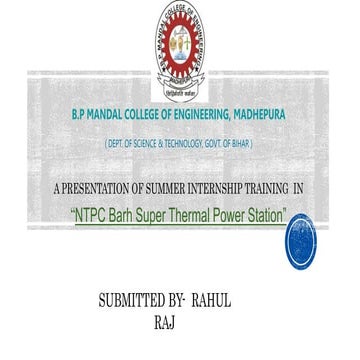 NTPC Barh Training Report .pptx