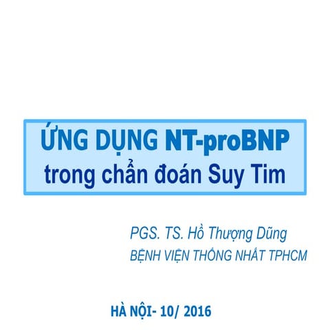 NT- proBNP trong Suy tim | PDF
