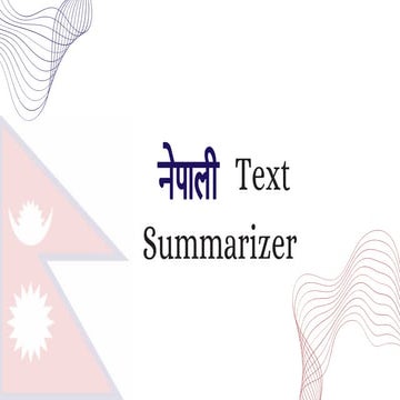 Abstractive And Extractive Nepali Text Summarizer Pdf
