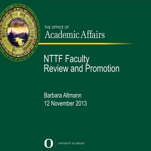 NTTF Review and Promotion 2013 | PPTX