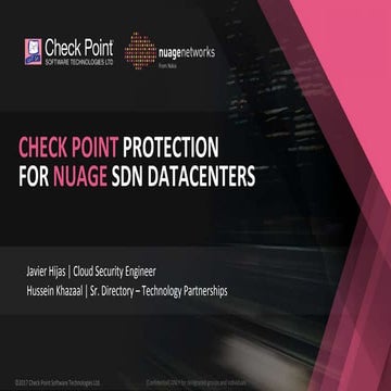 Webinar - Nuage Networks Integration with Check Point vSEC Gateway | PPT