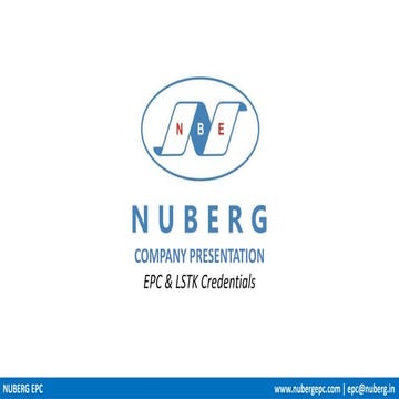 Nuberg Company Profile and Corporate Brochure | PPTX