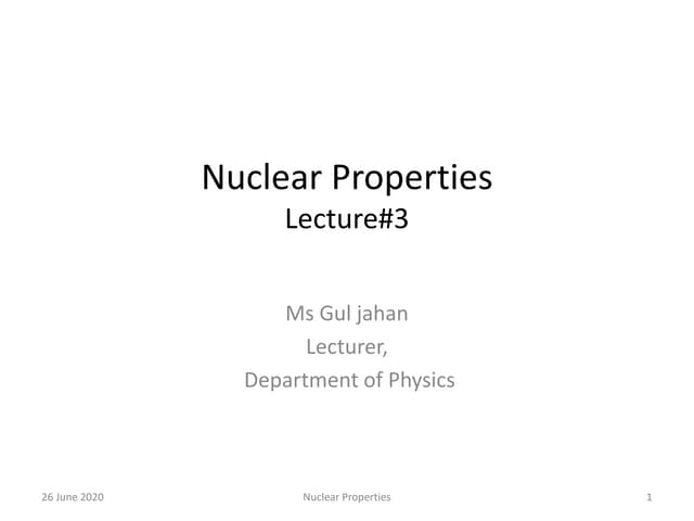 Nuclei And Atoms Class 12 | PPT