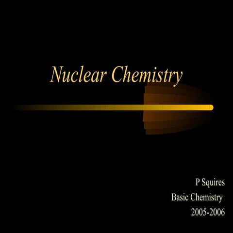 Nuclear chemistry | PPT