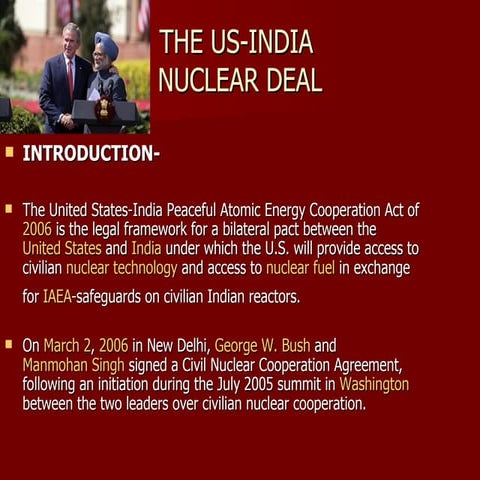 Nuclear Deal | PPT