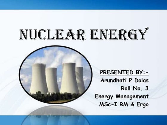 Nuclear energy powerpoint. | PPT