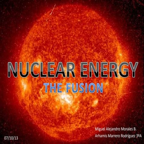 Nuclear energy fusion oficcial | PPT