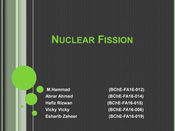 nuclear fission and fusion | PPTX