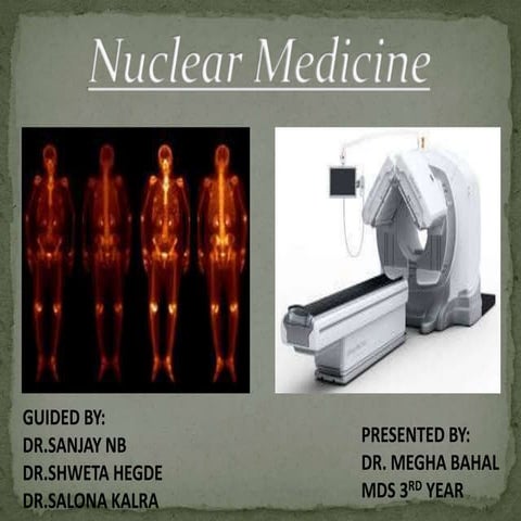 Nuclear Medicine Imaging Techniques Explained | PPT