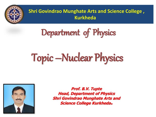 Nuclei And Atoms Class 12 | PPT