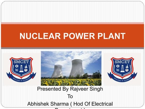 Nuclear power presentation on environment science .pptx