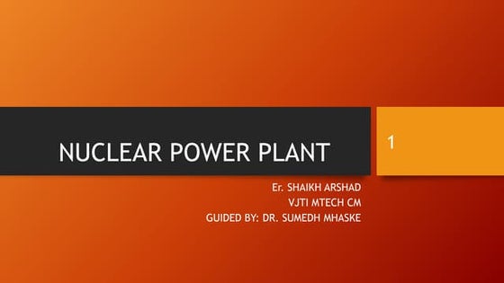 Narora atomic power plant | PPTX